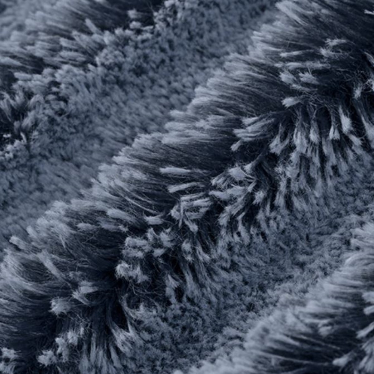 Luxe Cuddle Frosted Shaggy Navy/Bluebell by Shannon Fabrics