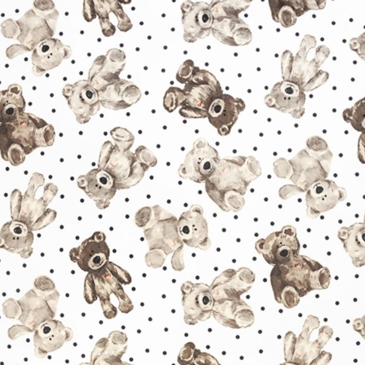 Teddy Digital Cuddle Quartz Plush by Shannon Fabrics